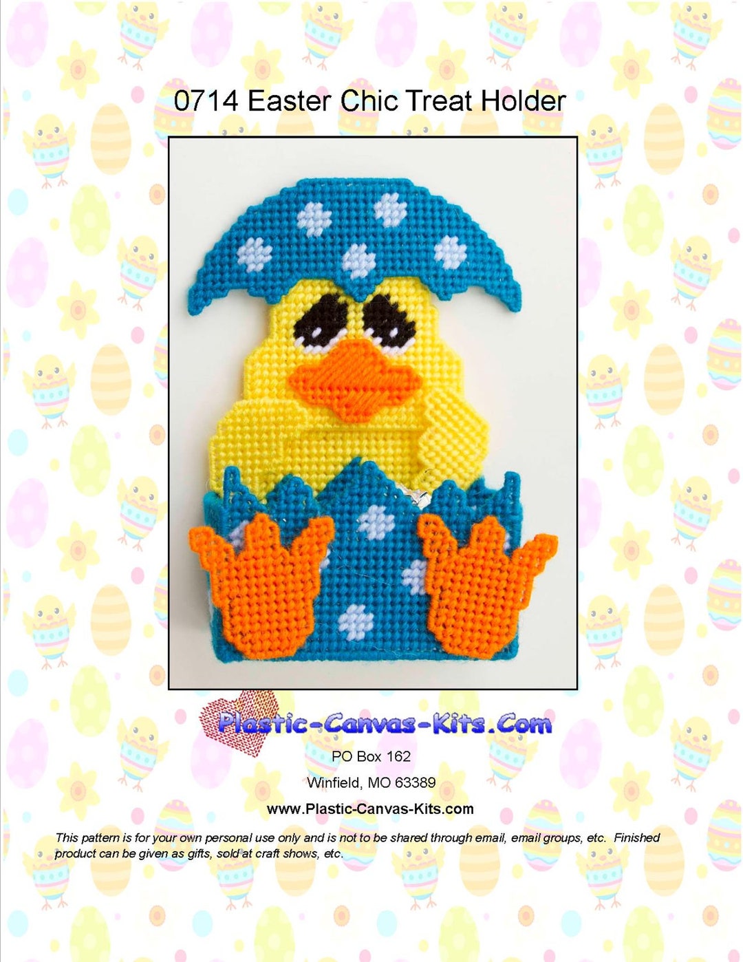 Easter Chic Treat Holder-plastic Canvas Pattern-pdf Download - Etsy