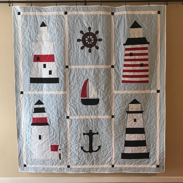 Nautical Quilt - Etsy