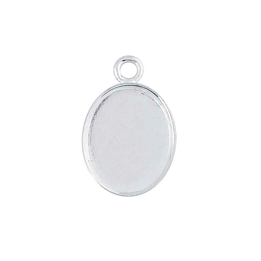 Oval Bezel Pendant Blank, Mounting, Wholesale Blanks, Silver Bezel ...