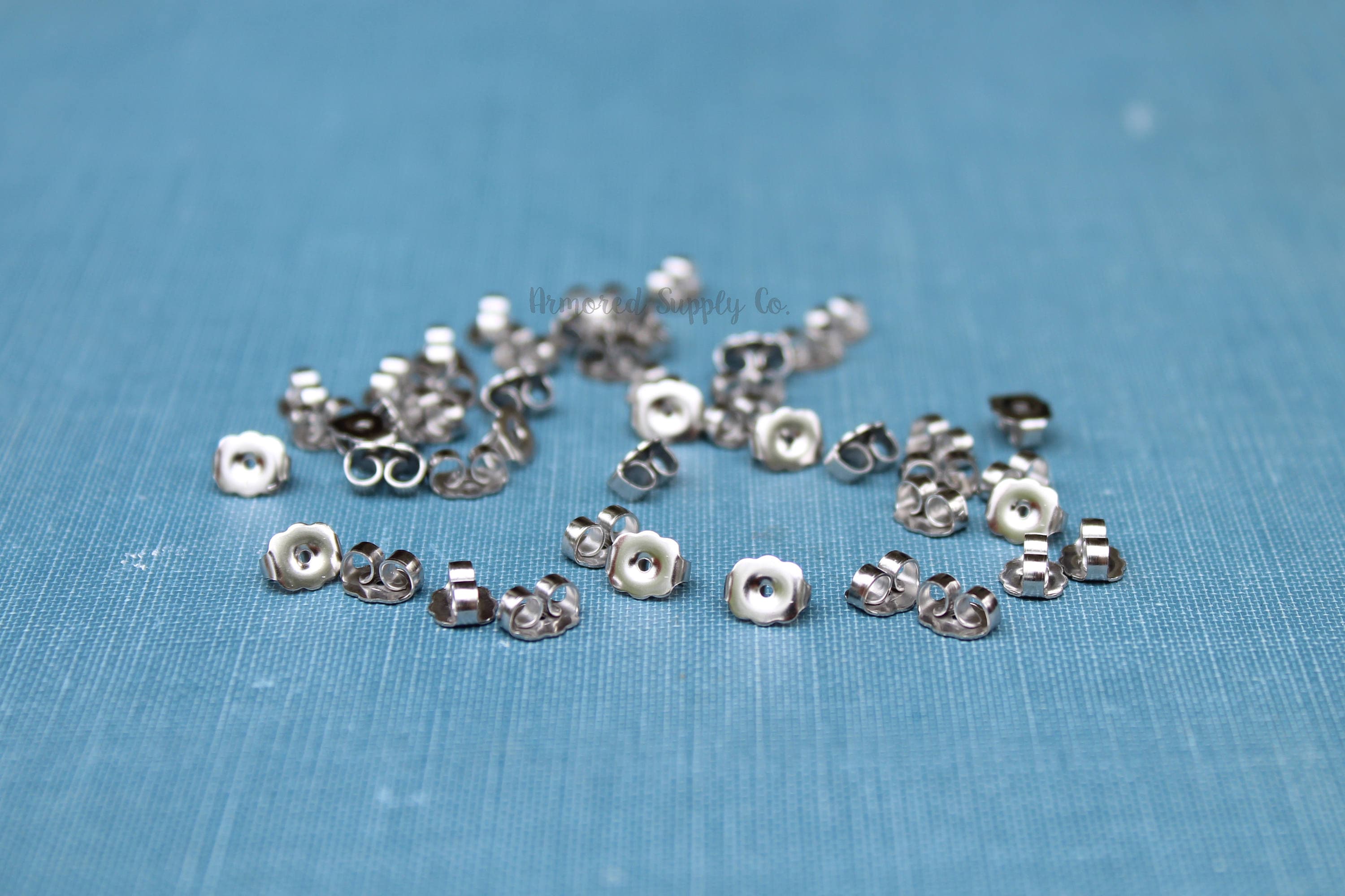 Stainless Steel Ear Nuts, Hypo-allergenic Earring Backs, Earring ...