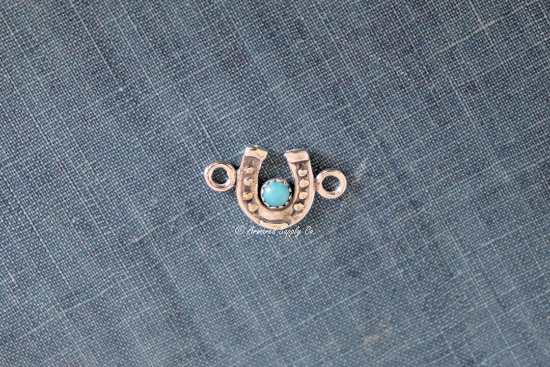 Sterling Silver Horseshoe Bezel Cup Connector #2, Jewelry Connector ...