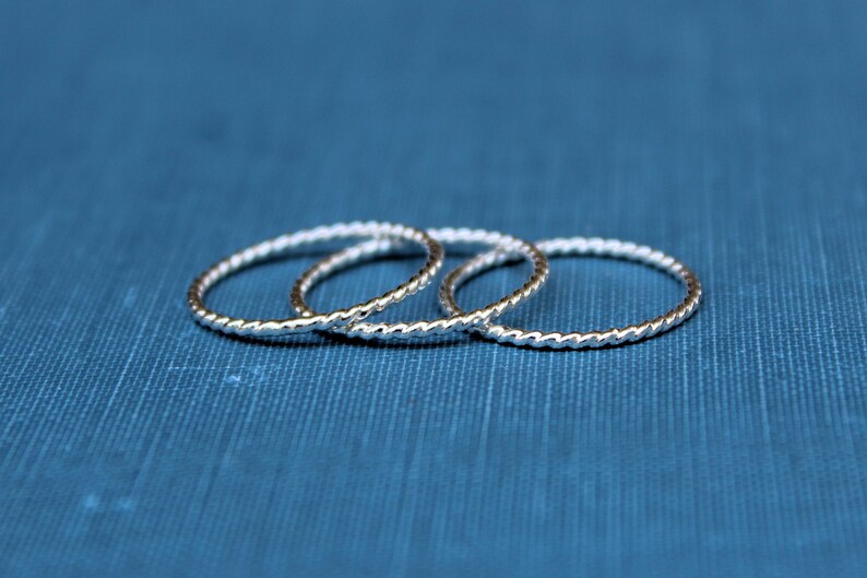 Rope Stacking Ring Sterling Silver or Gold-filled Wholesale - Etsy