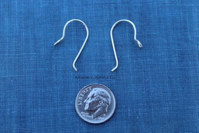 French Ear Wires Front Facing Loop Silver or Gold Earrings - Etsy