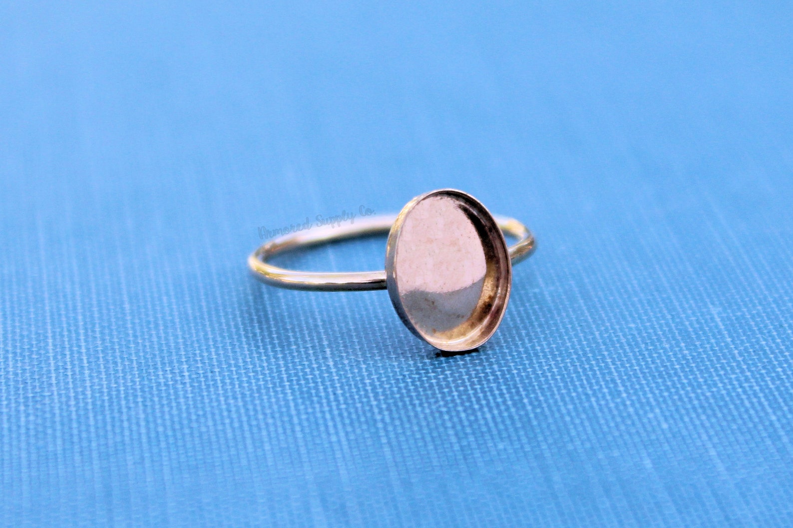 Gold Filled Oval 10x8mm Bezel Cup Ring Blank, Cabochon, Cab Breast Milk ...