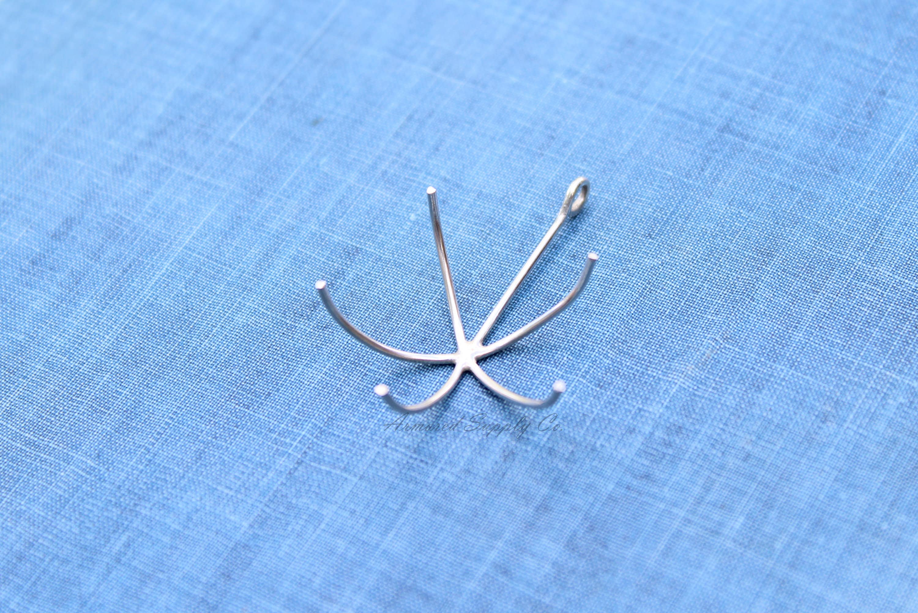 Claw Raw Stone Pendant Blank Silver 5 Prong Wholesale - Etsy