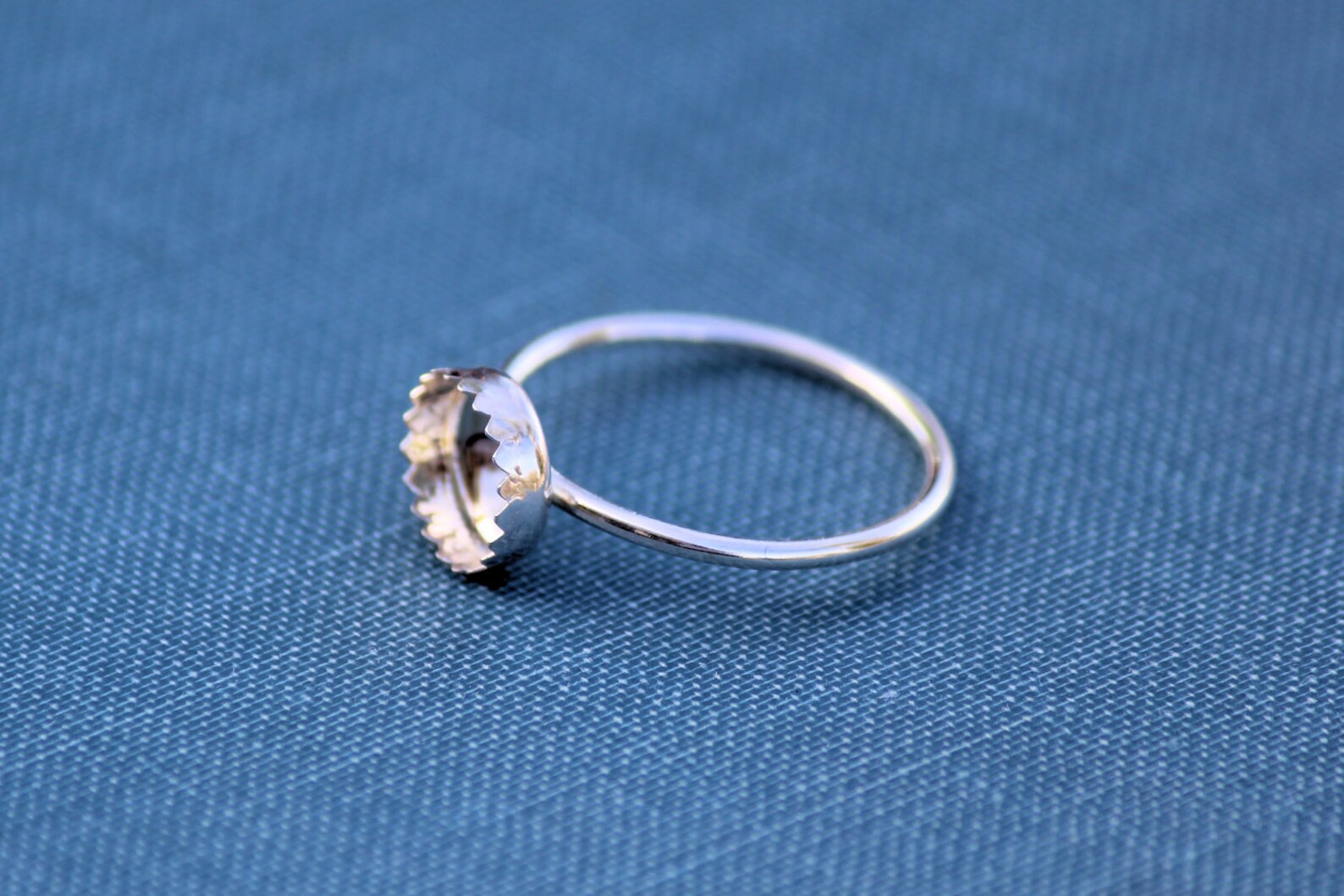 8mm Serrated Bezel Cup Ring Blank Round Cabochon Cab Resin - Etsy