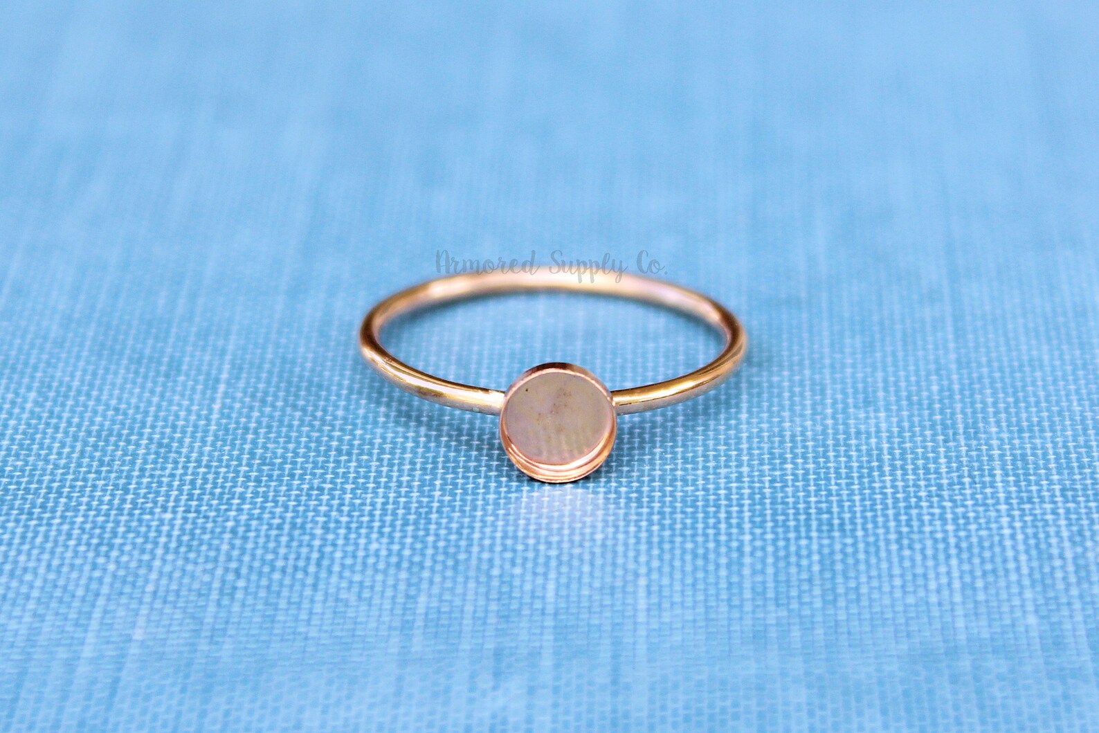 Rose Gold-filled 3mm Bezel Cup Ring Blank, Round Cabochon, Breast Milk ...