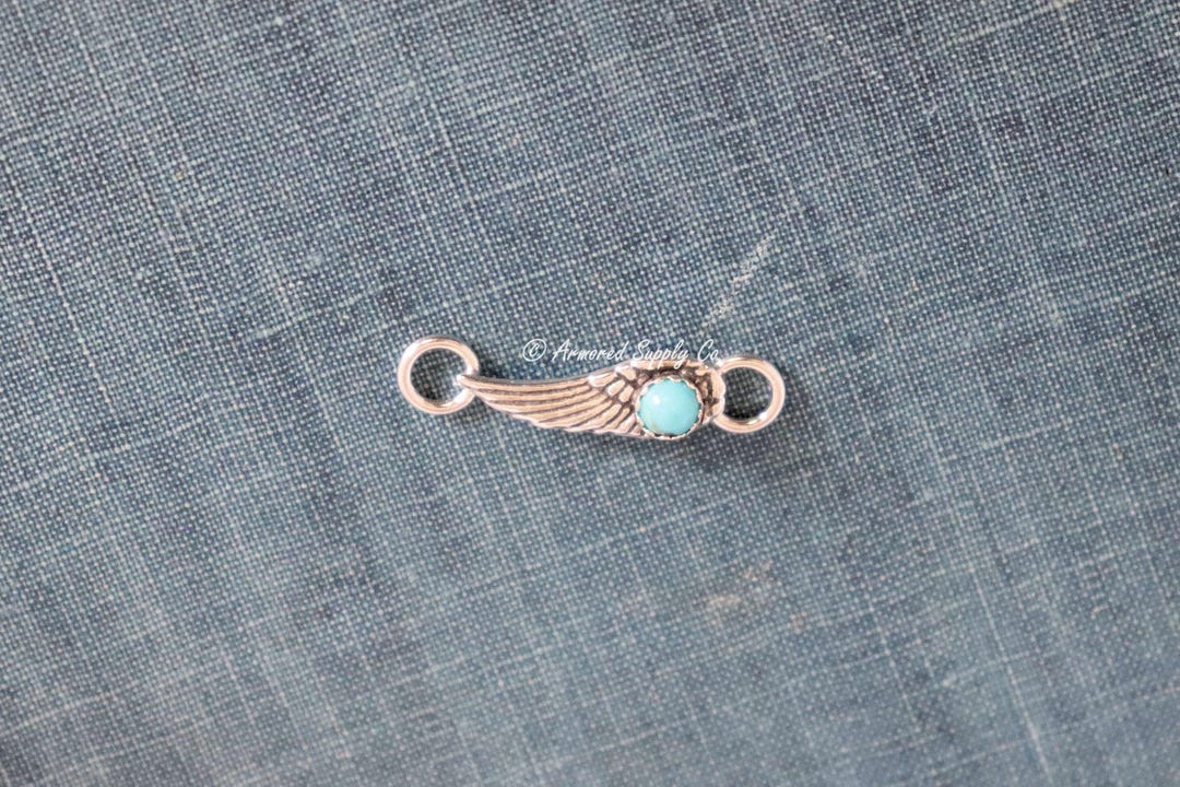 Sterling Silver Angel Wing Bezel Cup Connector, Jewelry Connector ...