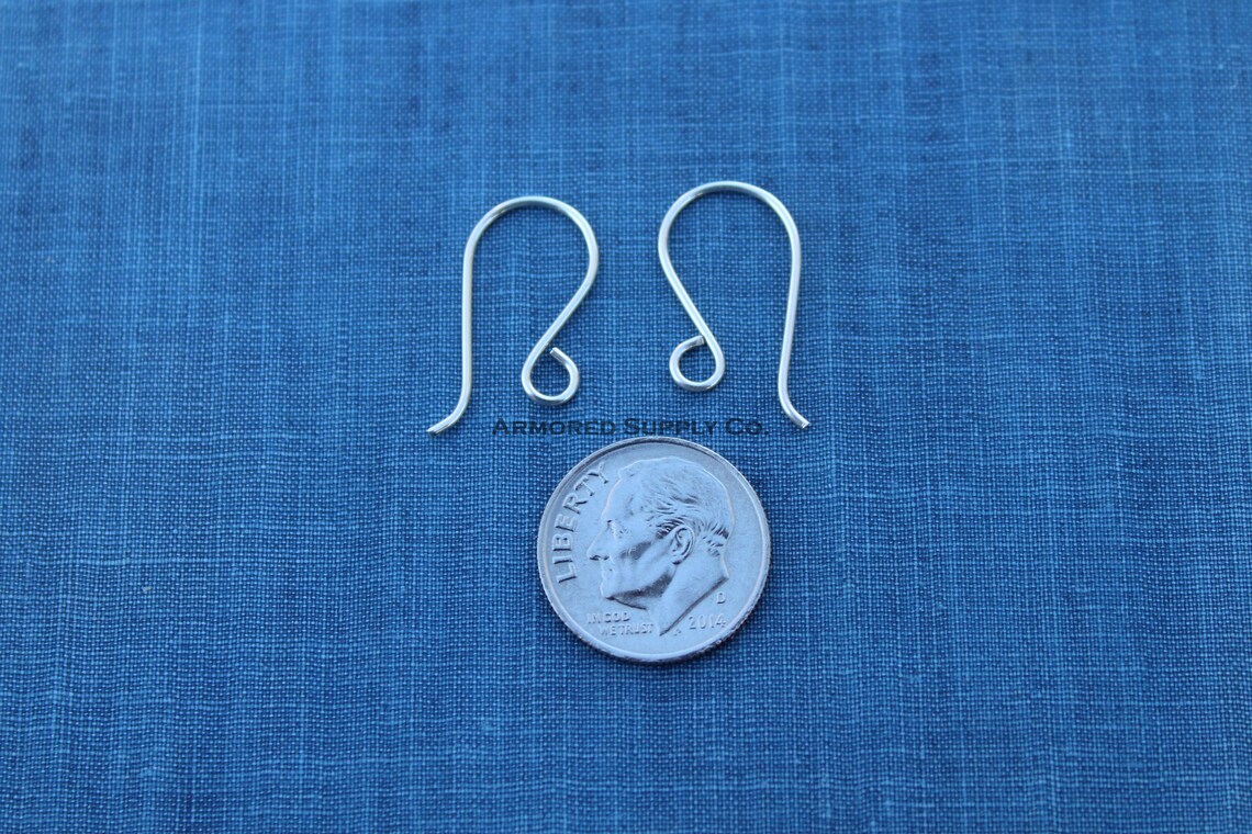 French Ear Wires Side Facing Loop, Silver or Gold Earrings, Earring ...