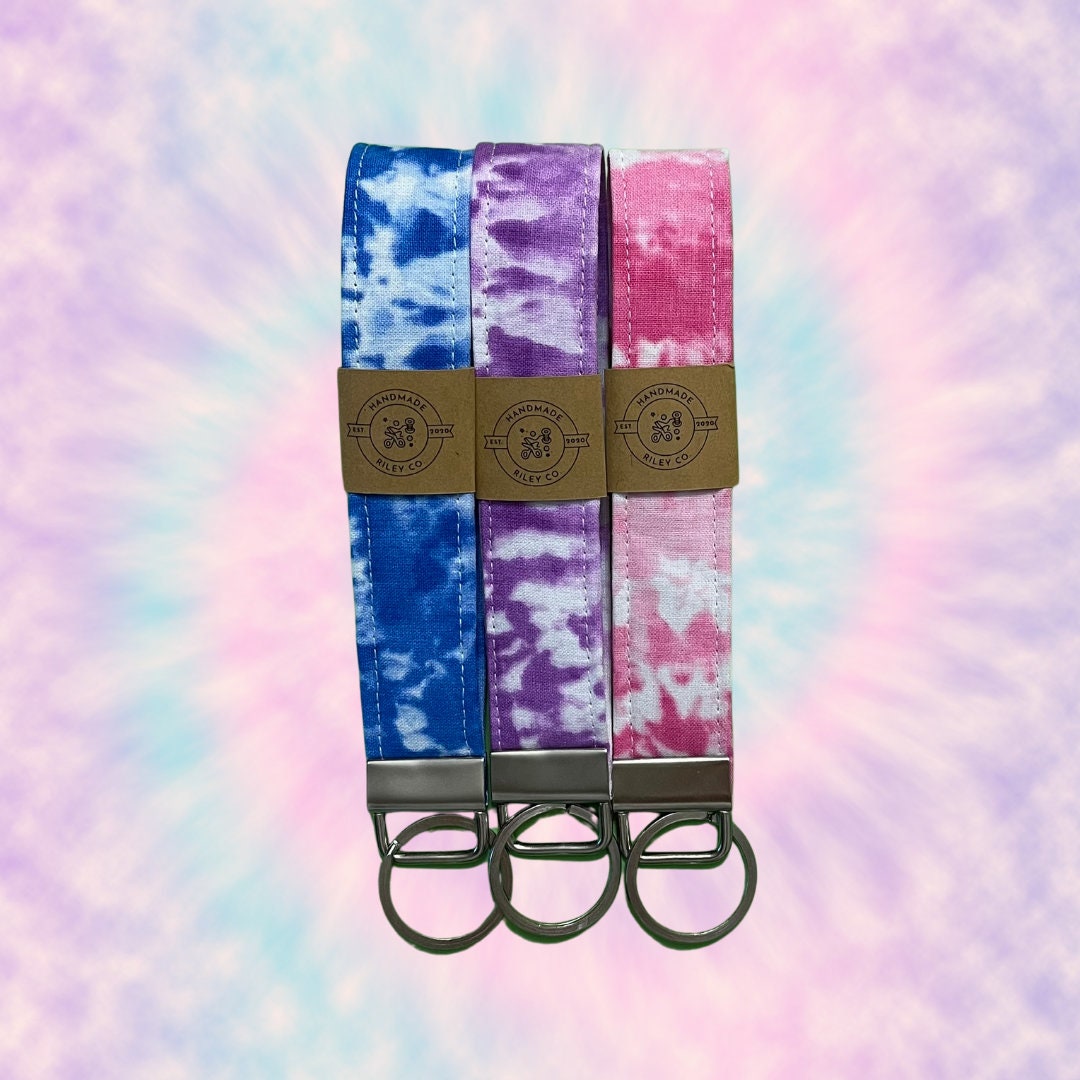 Tie-dye Key Fob | Wristlet | Keychains - Etsy