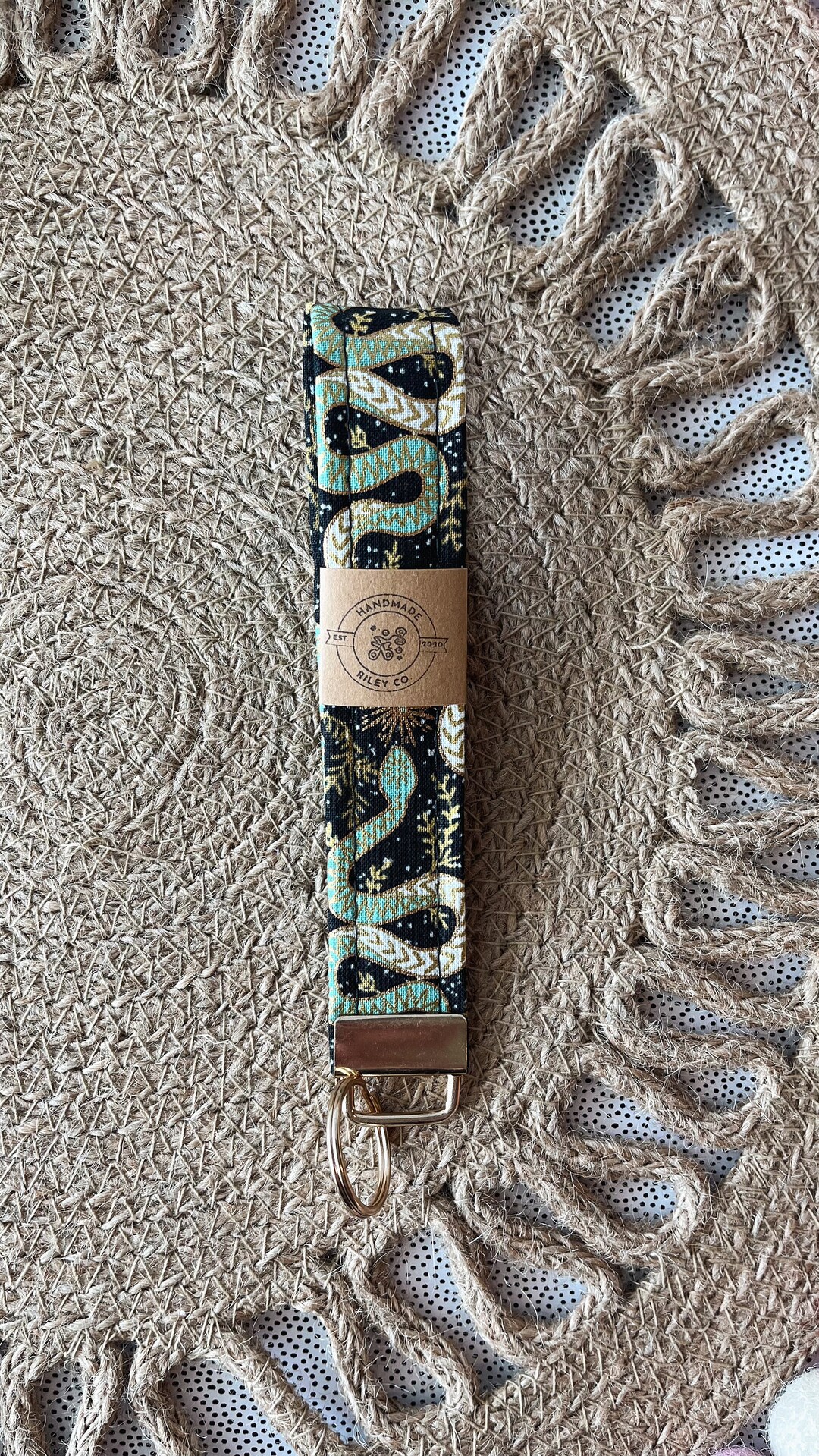 Gold Snakes Key Fob | Wristlet | Keychain - Etsy