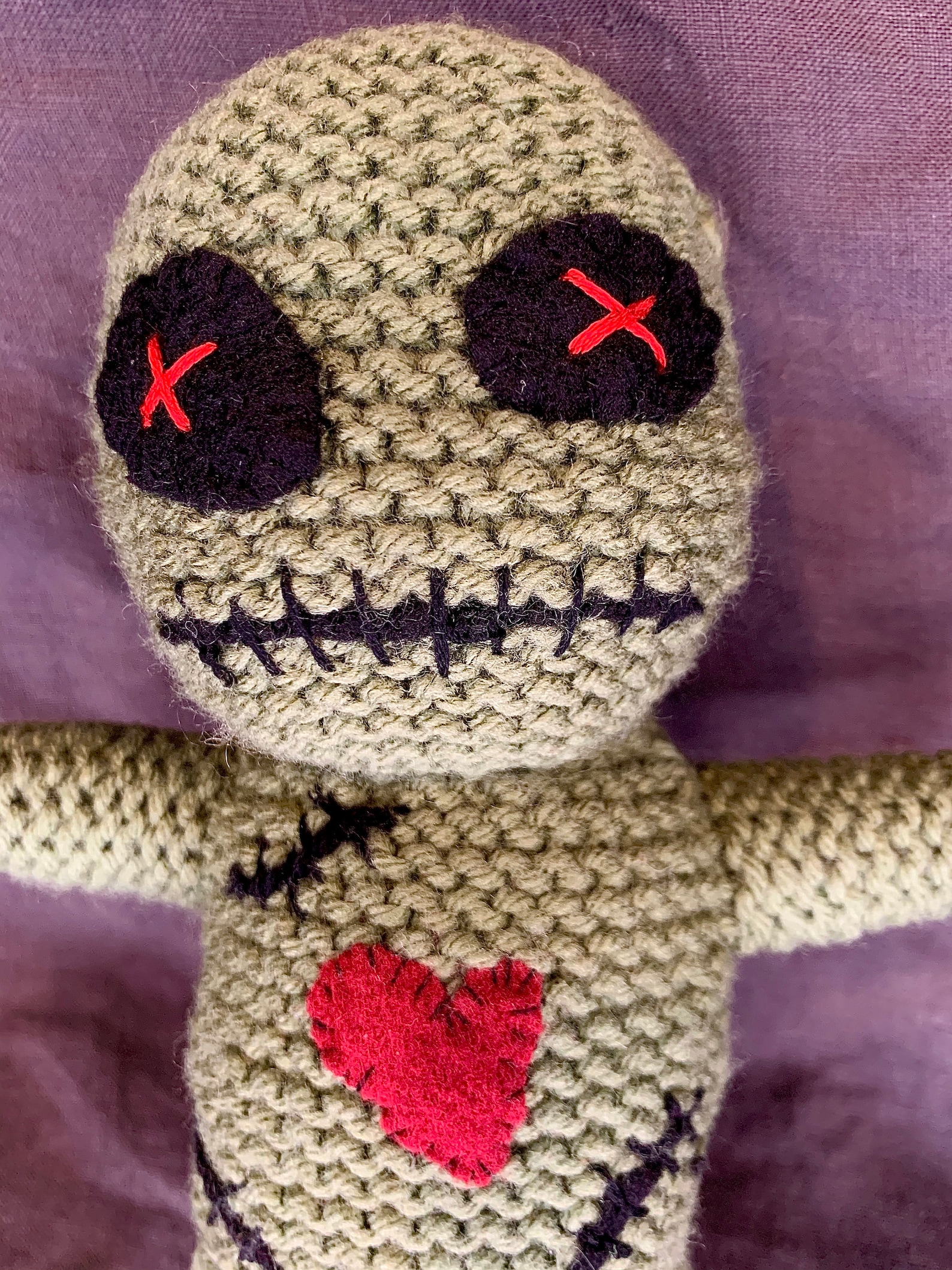 Cute Goth Knitted VooDoo Doll THE MURDER DOLLS | Etsy