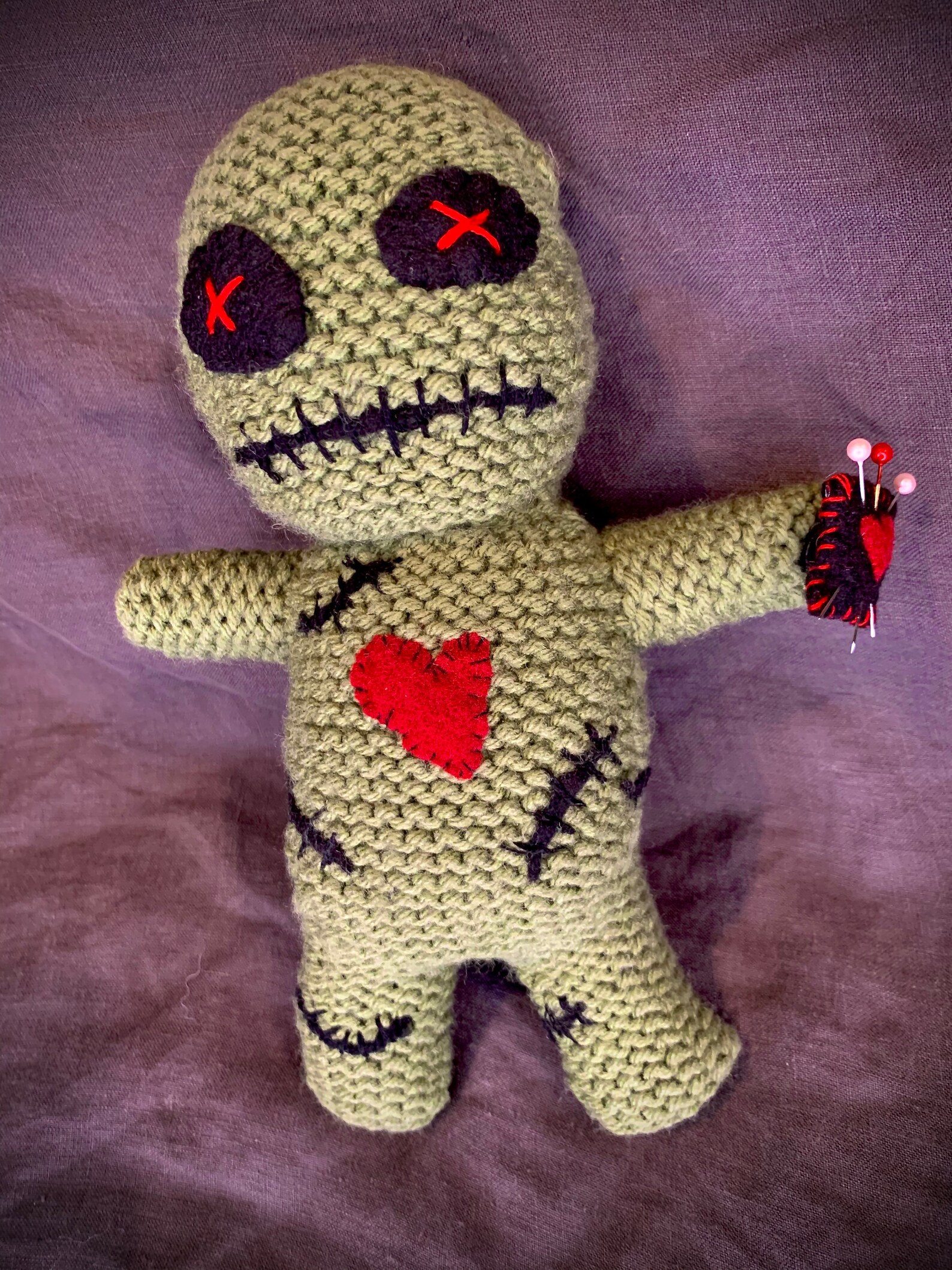 Cute Goth Knitted VooDoo Doll THE MURDER DOLLS | Etsy