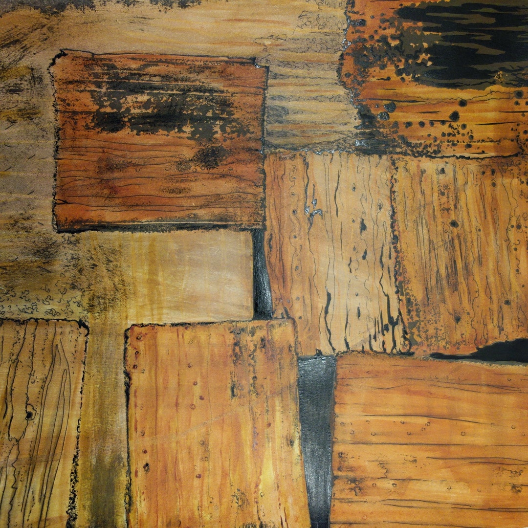 Wood Block Ink Print/painting-original Art on Paper - Etsy