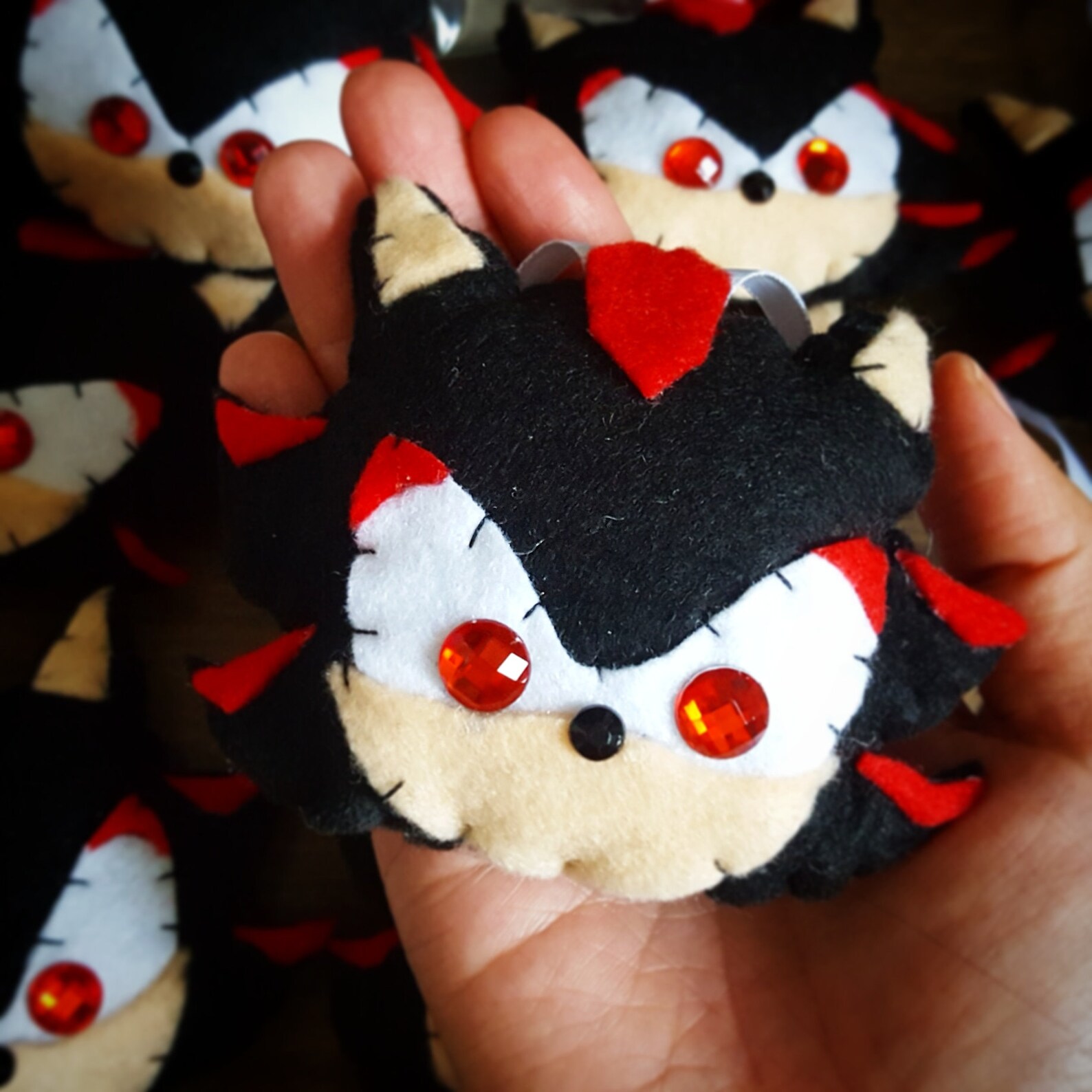 Shadow the Hedgehog Sonic Felt Hanging Ornament Pin Badge - Etsy