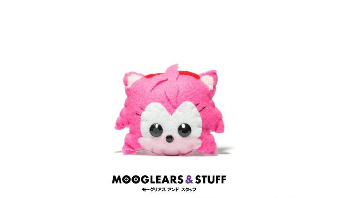 Amy Rose, Sonic the Hedgehog, Felt Hanging Ornament, Pin Badge ...
