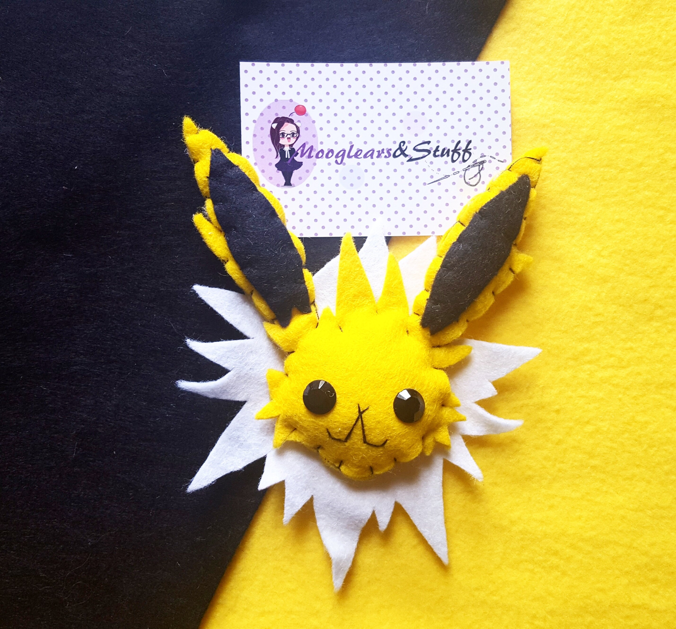 Jolteon Pokemon Felt Hanging Ornament Pin Badge Christmas - Etsy UK