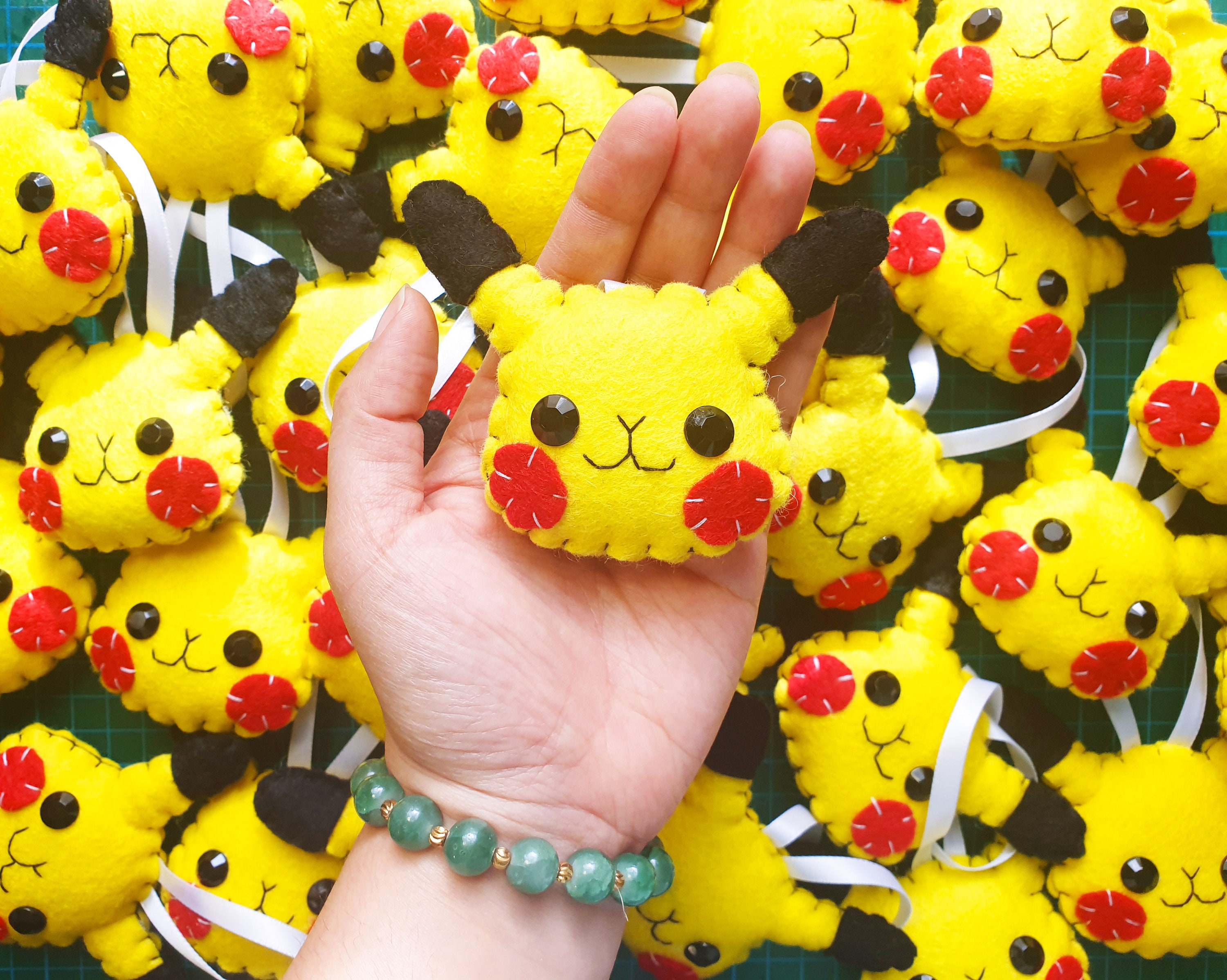 Pikachu Pokemon Hanging Ornament Pin Badge Christmas - Etsy UK