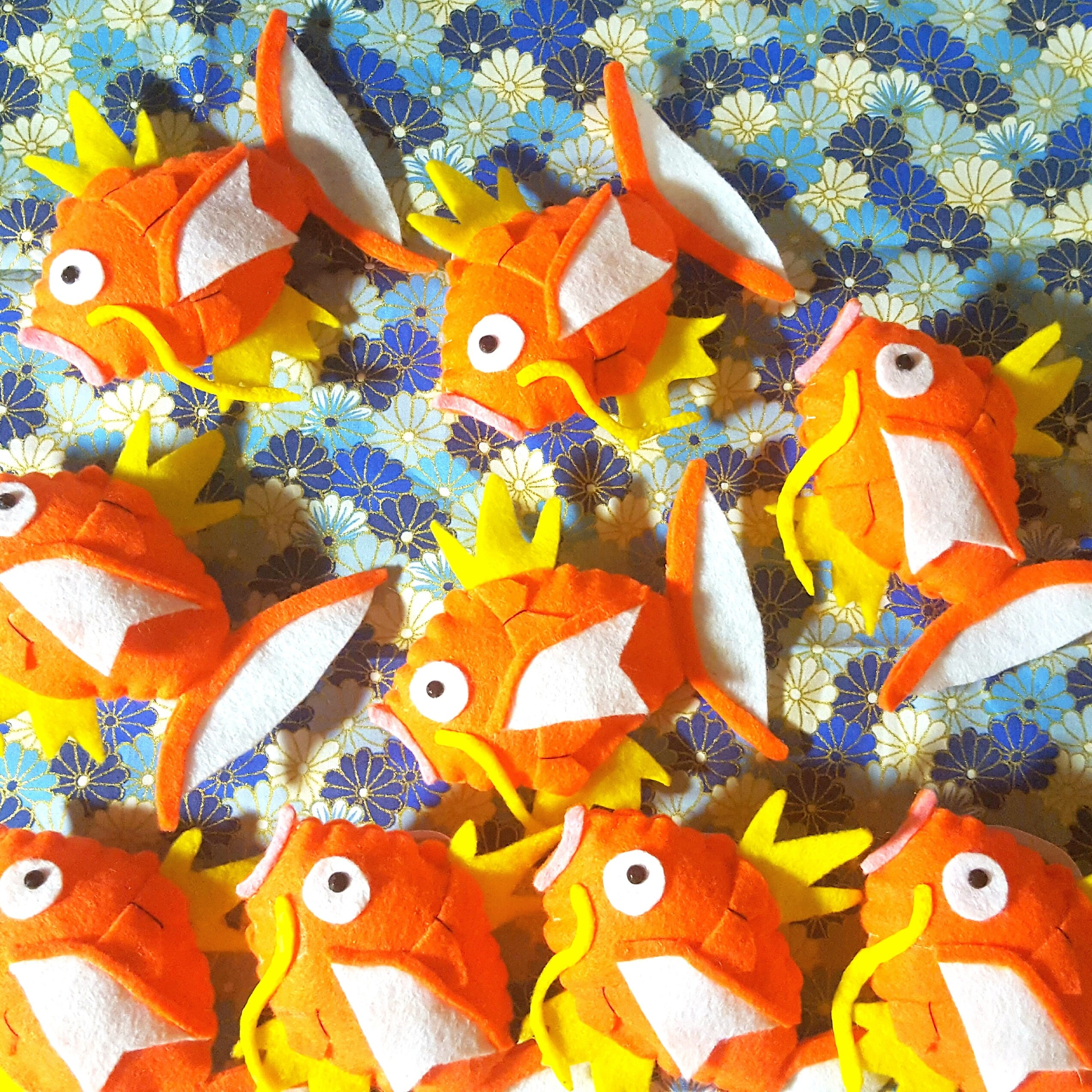 Magikarp Pokemon, Hanging Ornament, Pin Badge, Felt, Christmas ...