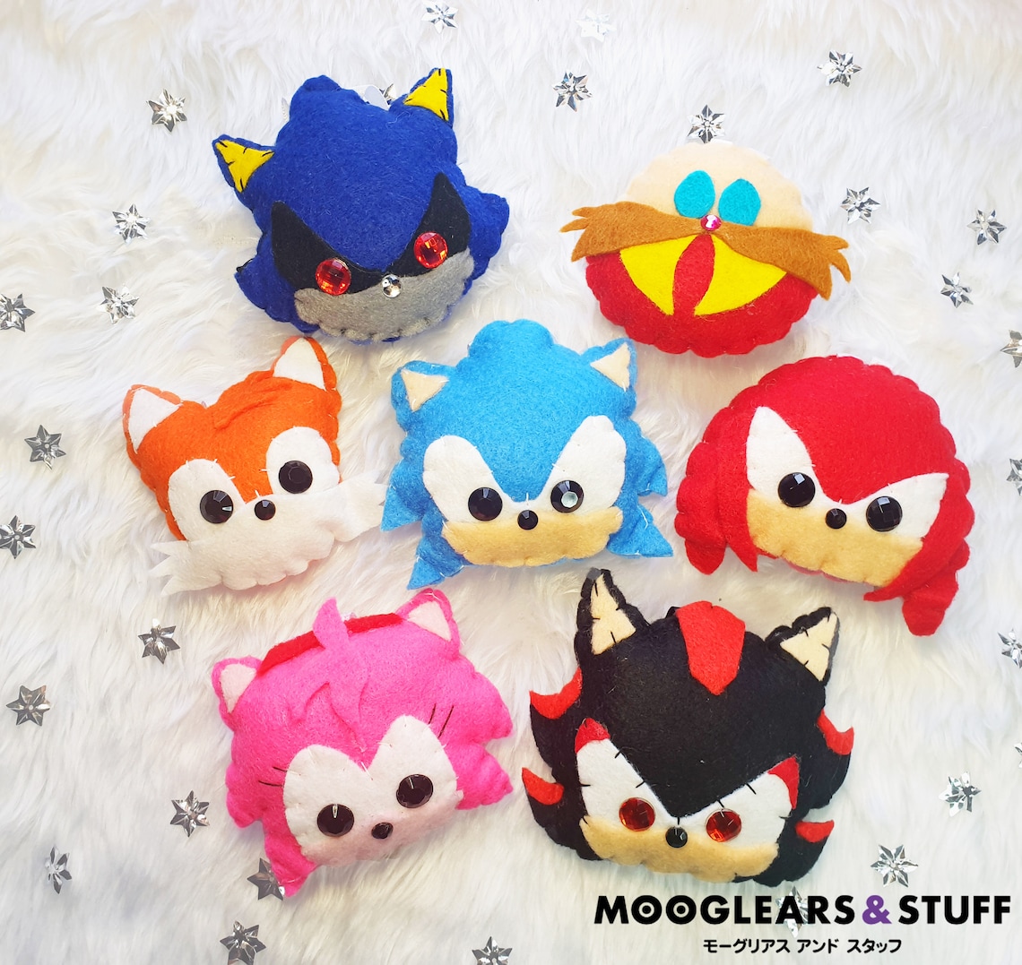 Sonic the Hedgehog Felt Family, Sega, Hanging Ornament, Christmas Decor ...