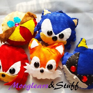 Knuckles Sonic the Hedgehog Felt Hanging Ornament Pin - Etsy