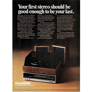 Panasonic Stereo Turntable Record Player Vintage Print Ad 1969 - Etsy