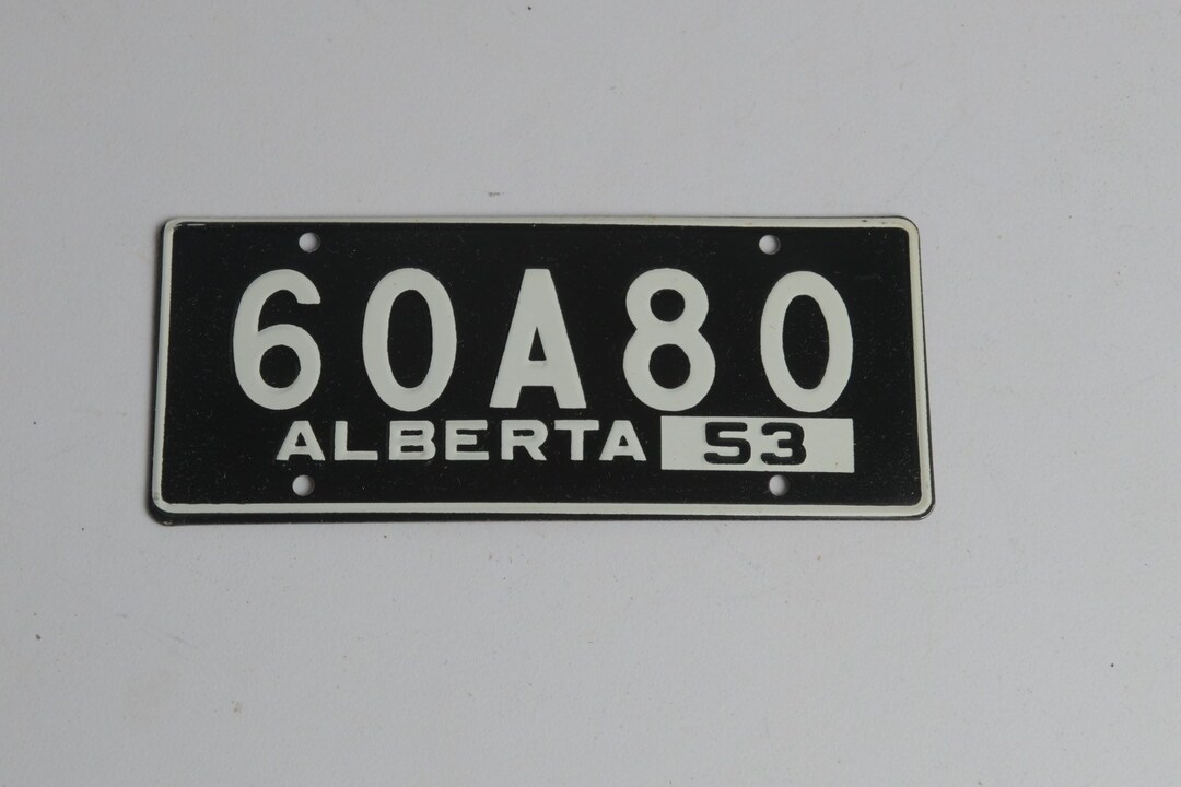 Cereal License Plate Alberta 1953 - Etsy