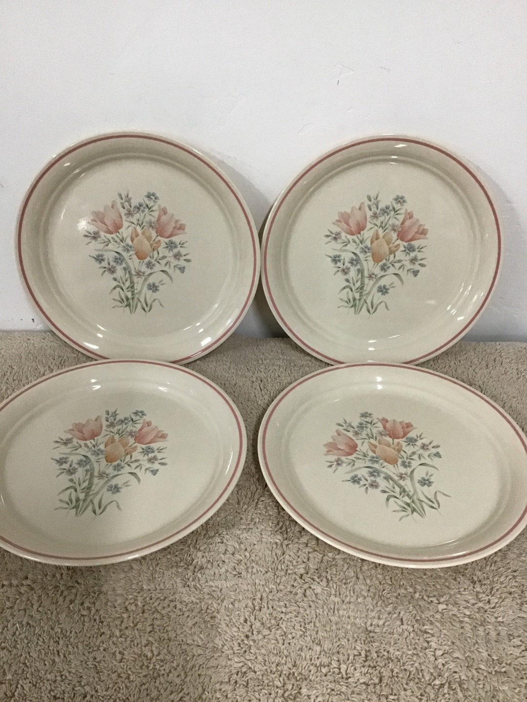 Corelle French Garden Dinner Plates Set of 4 1995 - Etsy