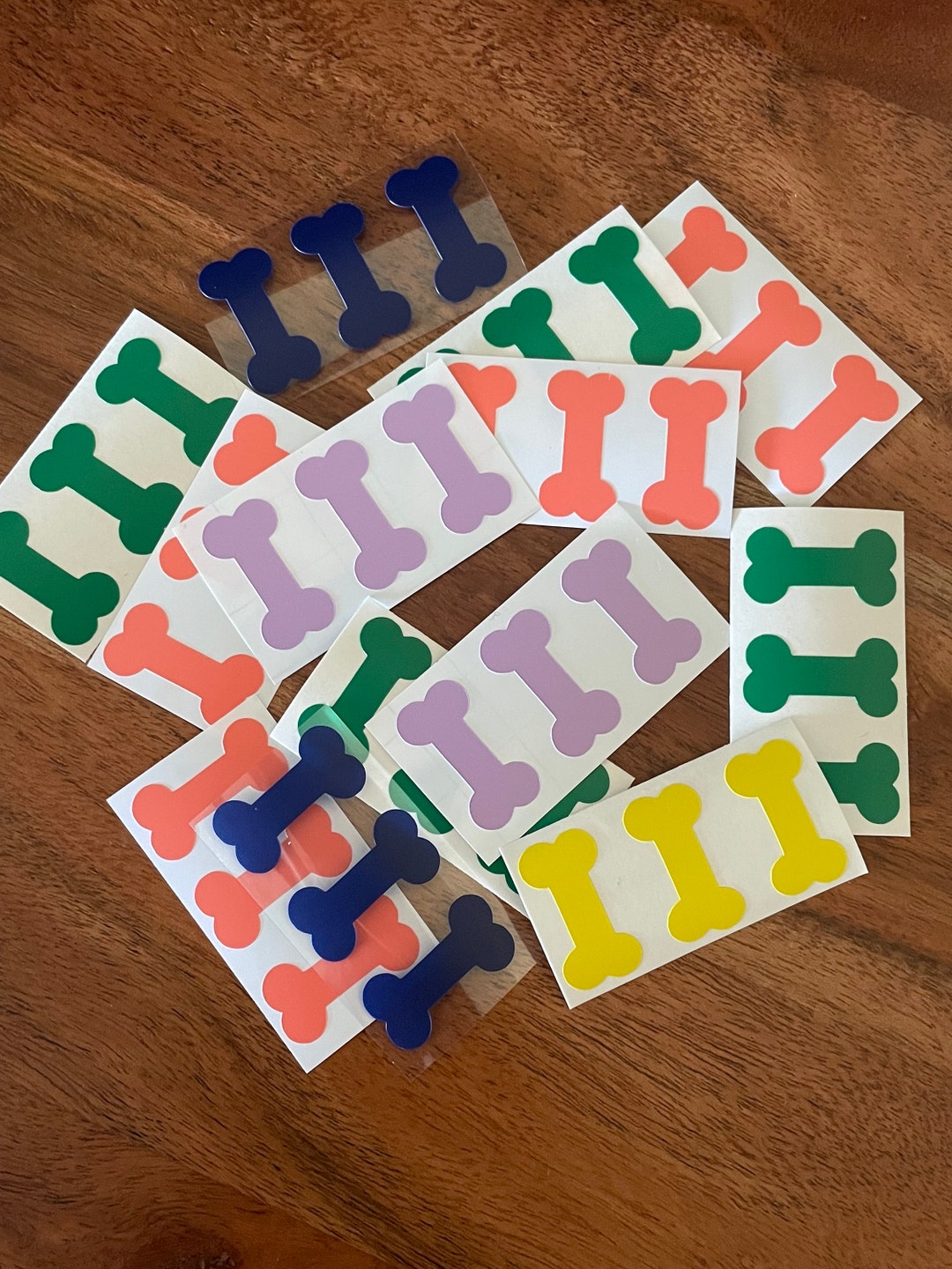 Bone Vinyl Decals set of 3 Dog Bone Decal Halloween Bone - Etsy