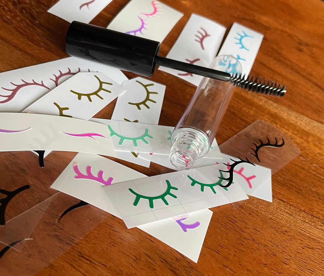 Eyelash Vinyl Decals set of 3 Waterproof Decal Water Bottle Sticker ...