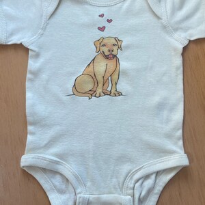 Yellow Lab Infant Cotton Onesie, Lab Baby Shirt, Dog Lover Baby Gift ...