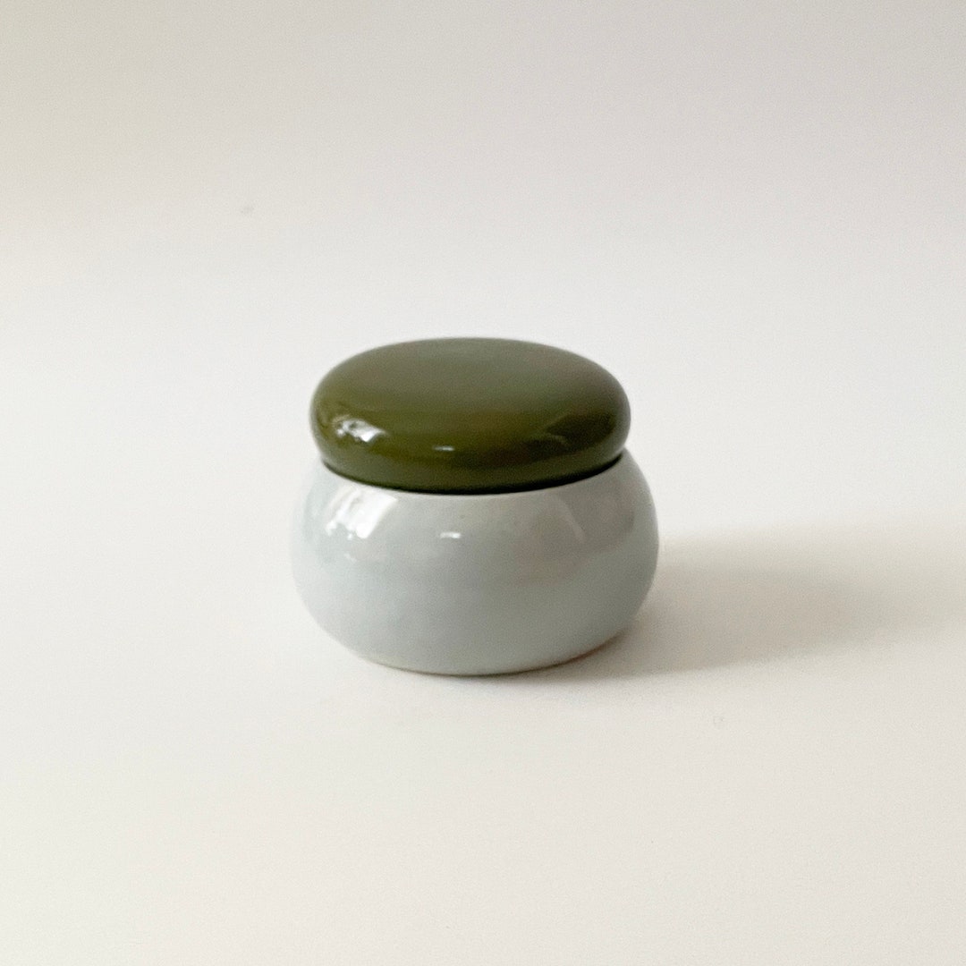 Handmade Ceramic Puffy Jar, Candy Dish, Salt Pot, Jewelry Box - Etsy