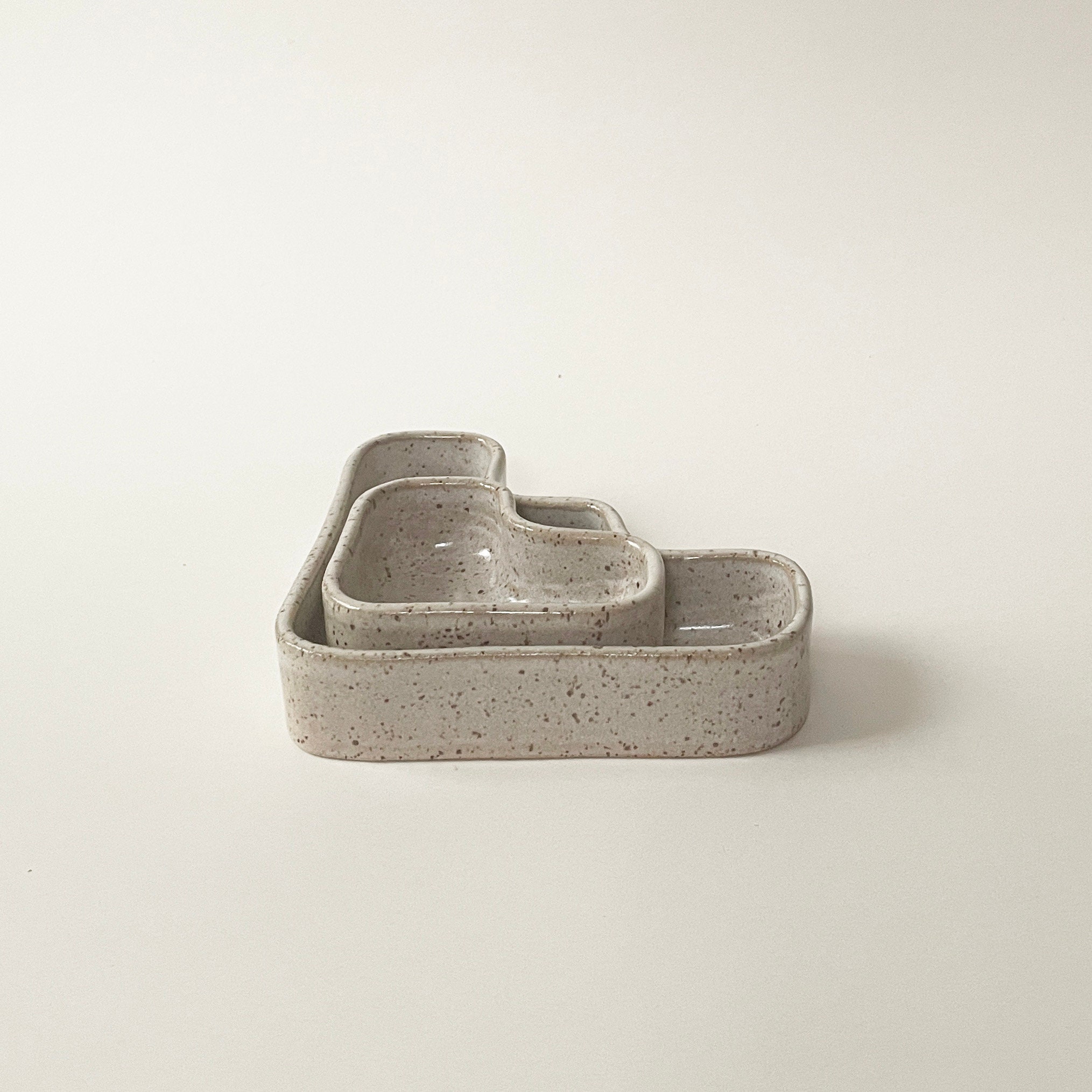 Handmade Ceramic Olive and Pit Dish Set, Pistachio Tray Oatmeal - Etsy