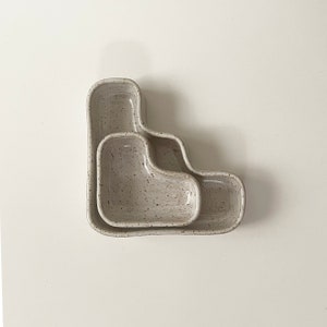 Handmade Ceramic Olive and Pit Dish Set, Pistachio Tray Oatmeal - Etsy