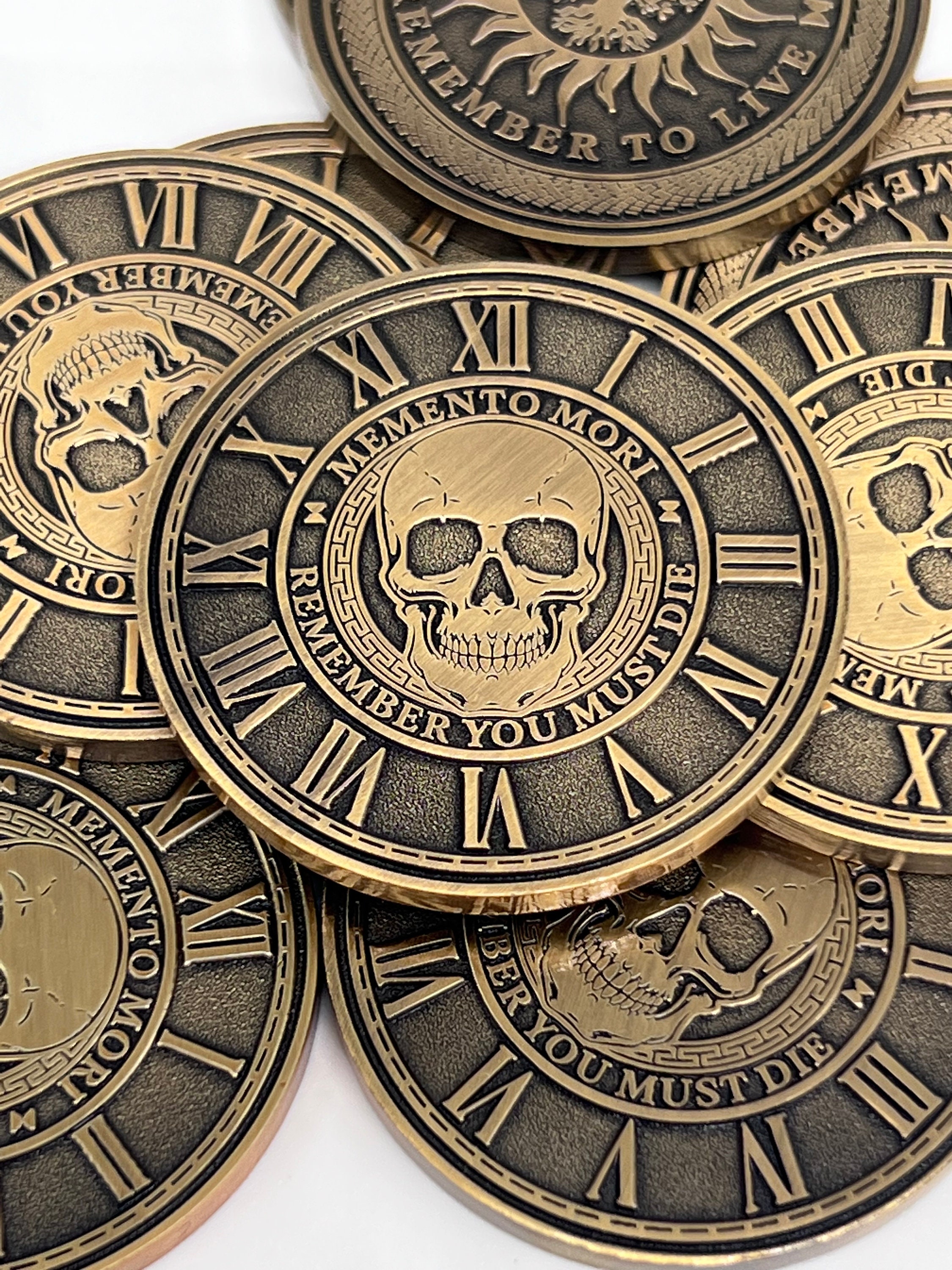 Memento Mori Coin Everyday Carry Coin EDC Challenge Coin Token - Etsy