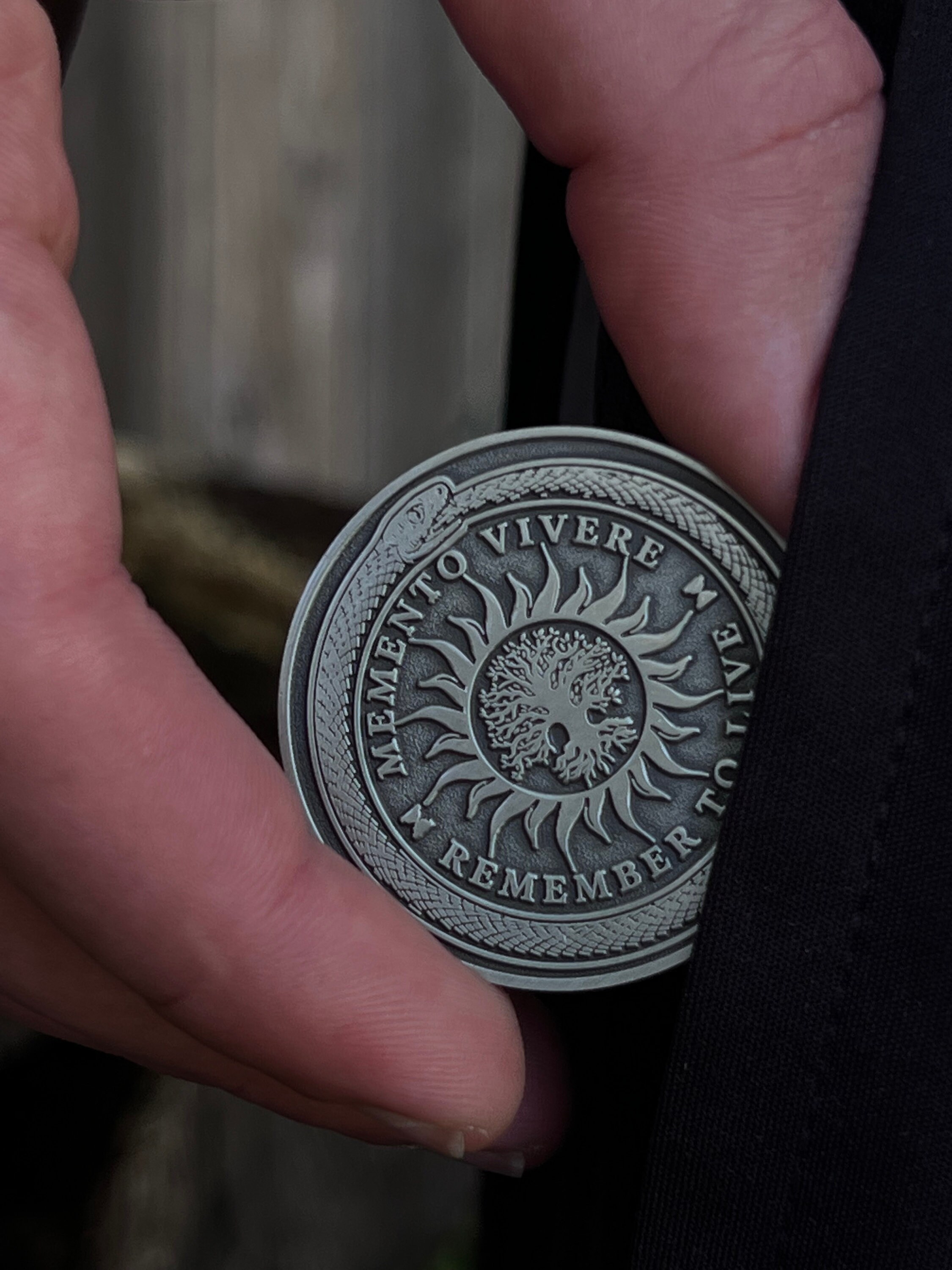 Memento Mori Coin Everyday Carry Coin EDC Challenge Coin Token Worry ...