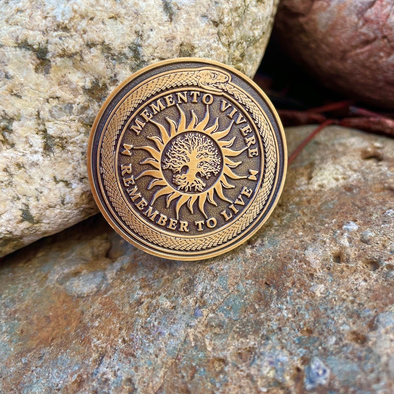 Memento Mori Coin Everyday Carry Coin EDC Challenge Coin Token Worry ...