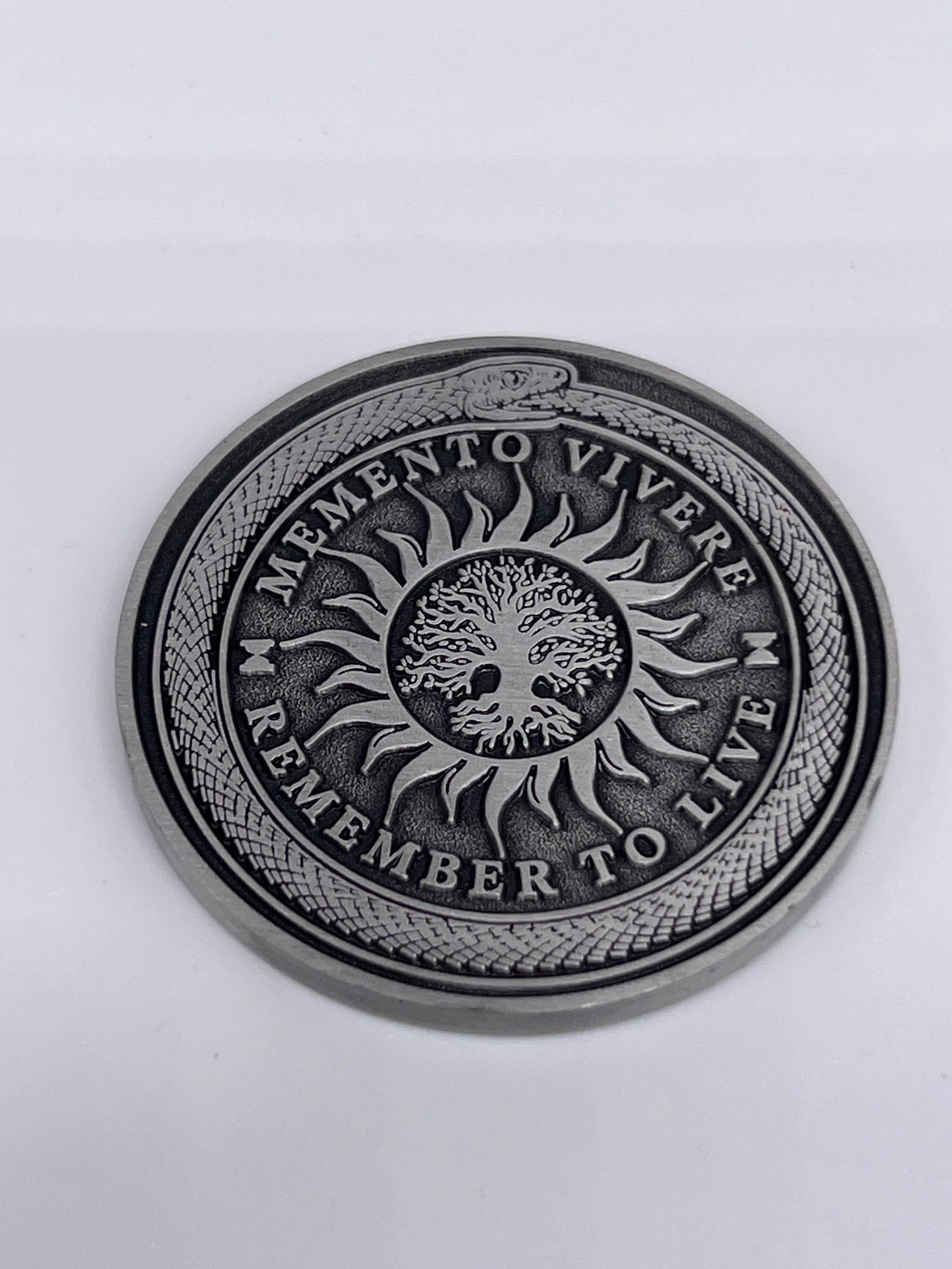 Memento Mori Coin Everyday Carry Coin EDC Challenge Coin Token Worry ...