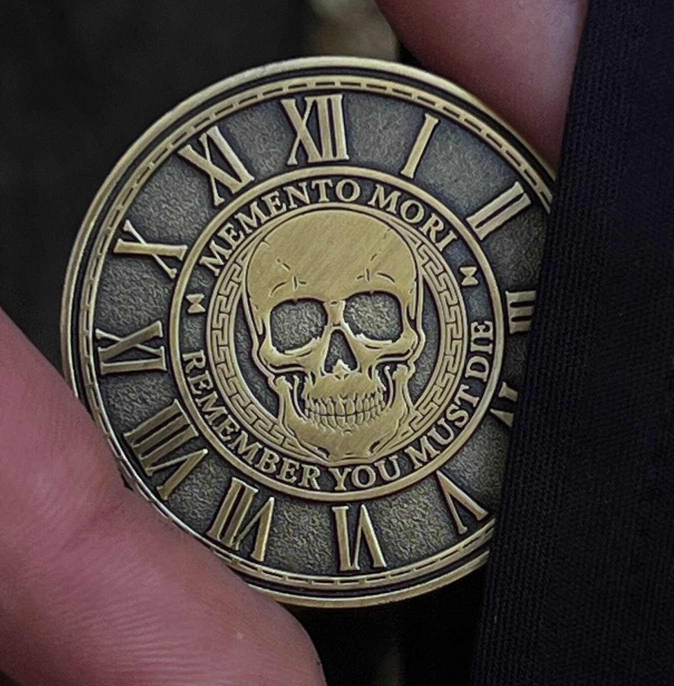 Memento Mori Coin Everyday Carry Coin EDC Challenge Coin Token Worry ...