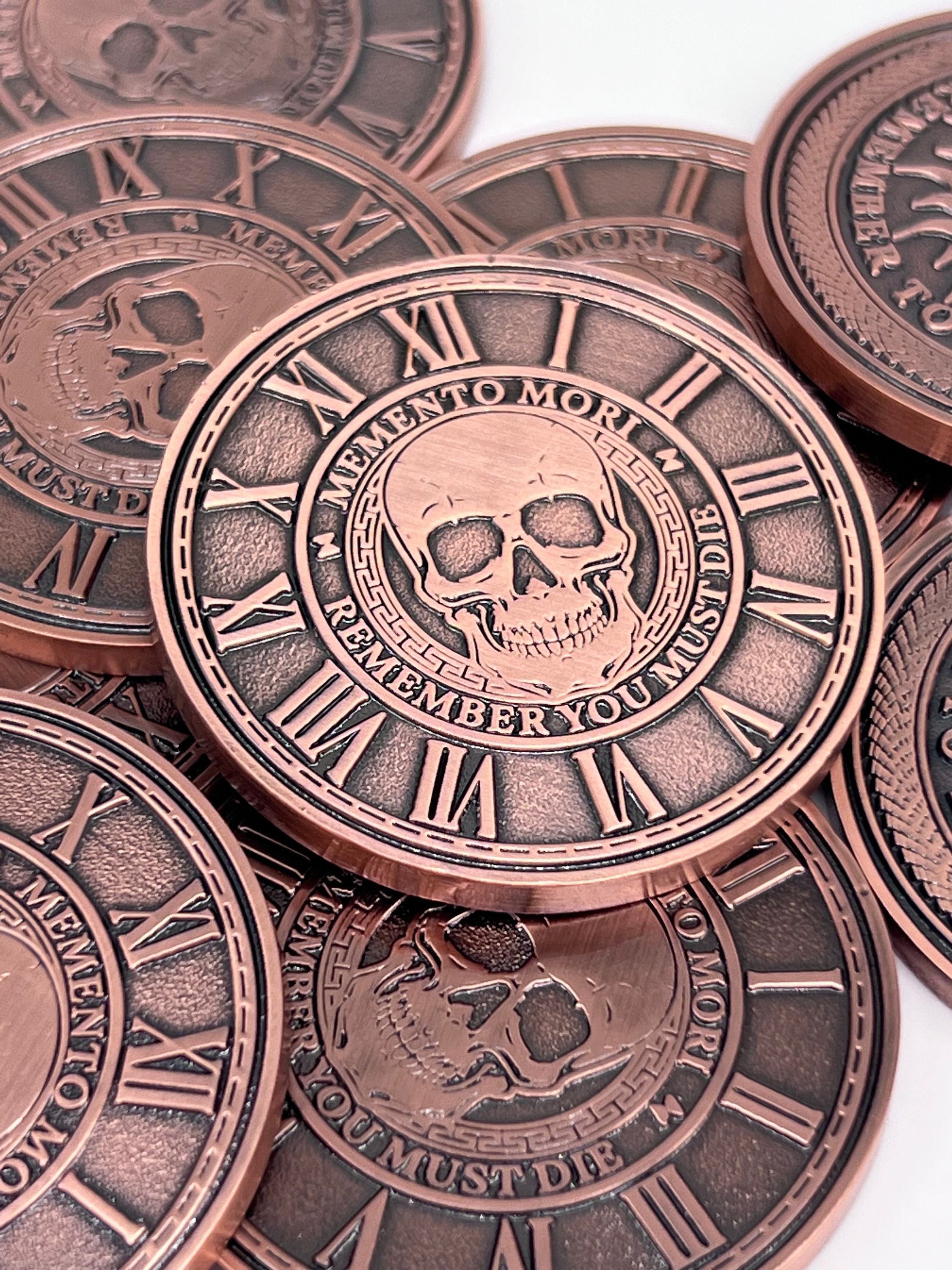 Memento Mori Coin Everyday Carry Coin EDC Challenge Coin Token - Etsy