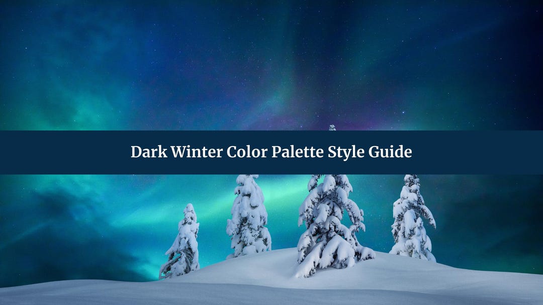 Dark Winter Color Palette Style Guide PDF | Personalized Seasonal Color ...