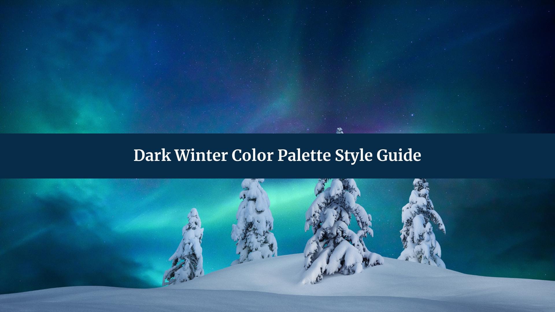 Dark Winter Color Palette Style Guide PDF Personalized Seasonal Color ...