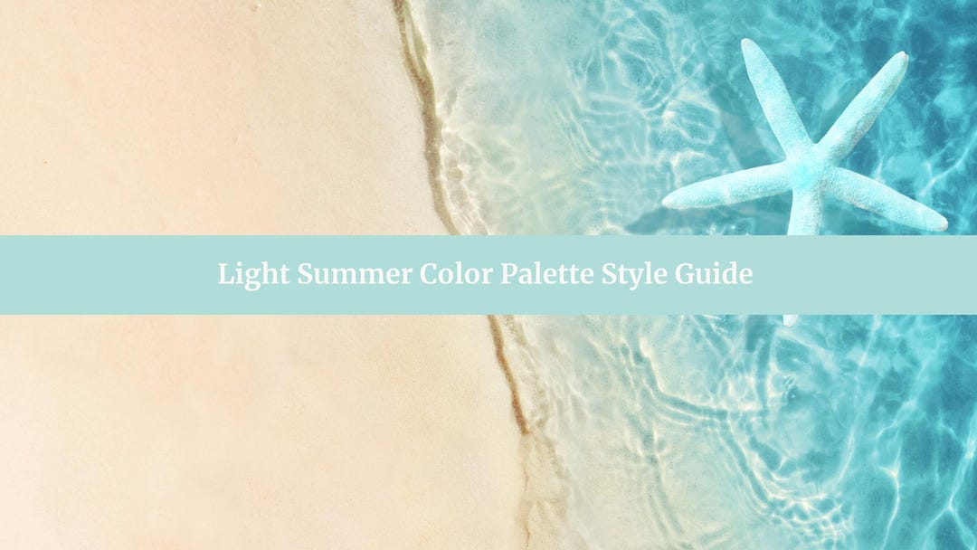 Light Summer Color Palette Style Guide PDF | Personalized Seasonal ...