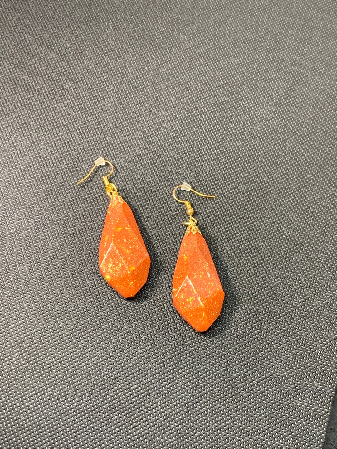 Burnt Orange Crystal Dangles - Etsy