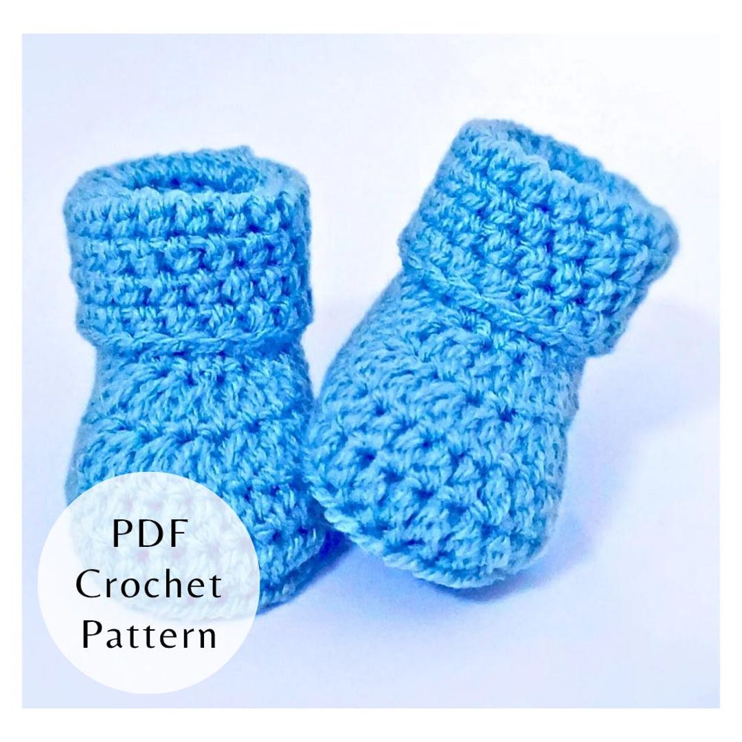 Crochet Baby Booties Pattern – Beginner Friendly, Newborn to 6 Months ...