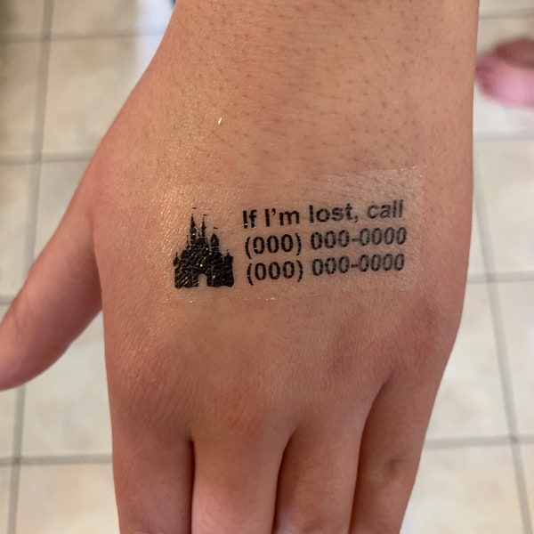 Phone Number Tattoo - Etsy