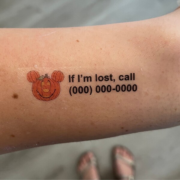 Phone Number Tattoo - Etsy