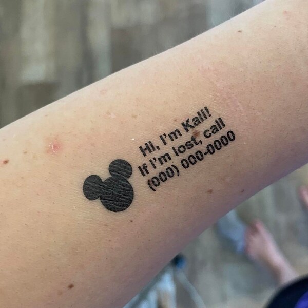 Phone Number Tattoo - Etsy