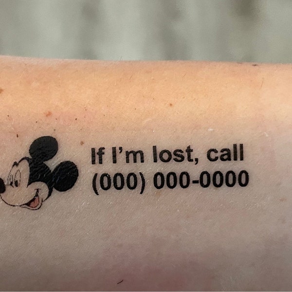 Phone Number Tattoo - Etsy