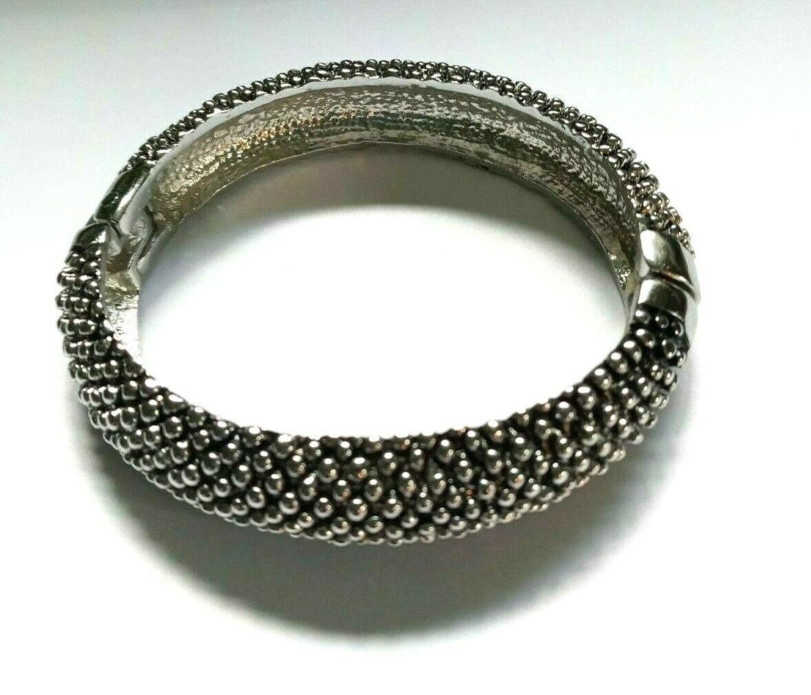 Vintage Tibetan Silver Hinged Cuff Bracelet Magnet Closure - Etsy